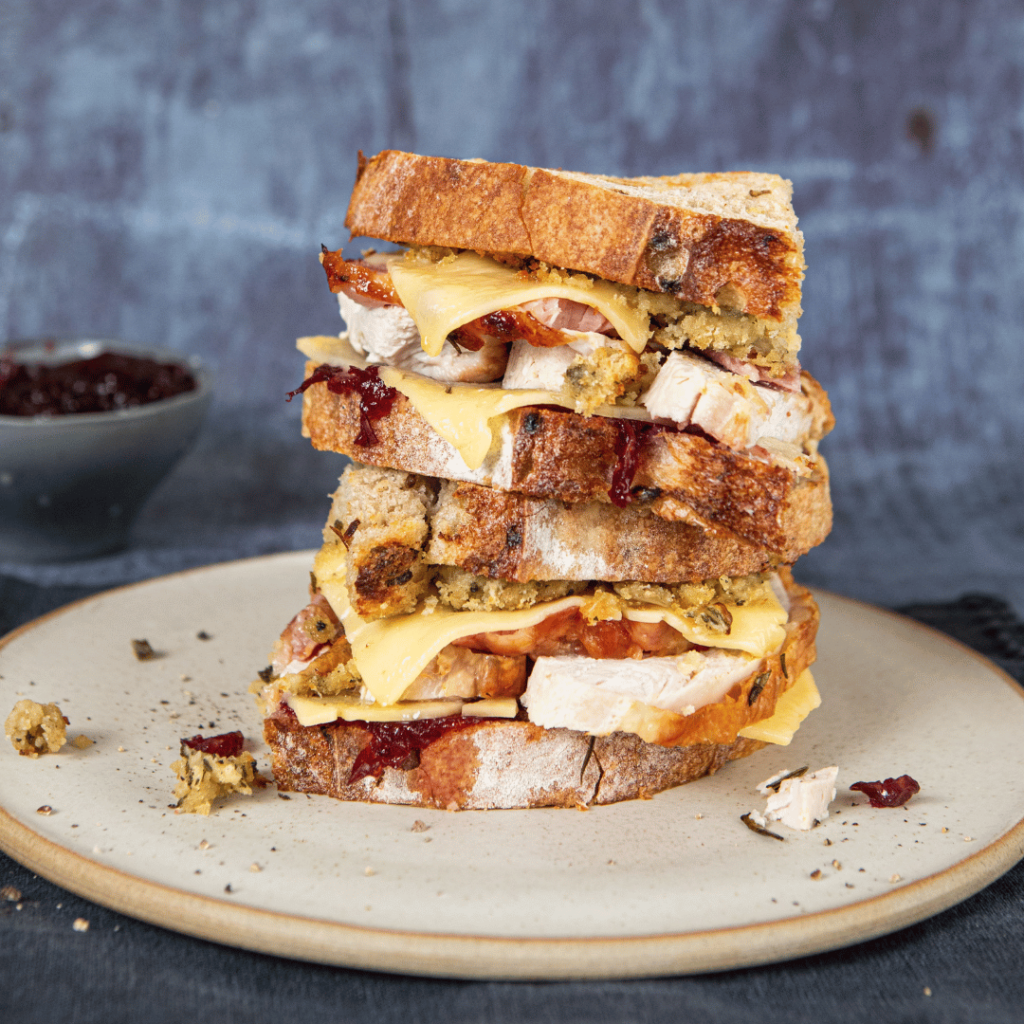 Air Fryer Turkey & Ham Toastie | Bored of Lunch