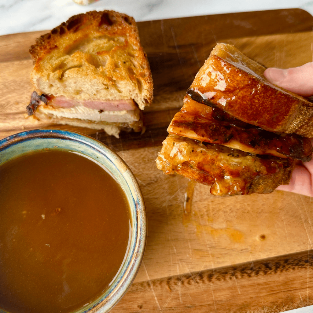 Air Fryer Turkey & Ham Toastie | Bored of Lunch