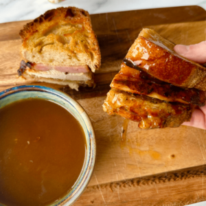 Air Fryer Turkey & Ham Toastie | Bored of Lunch