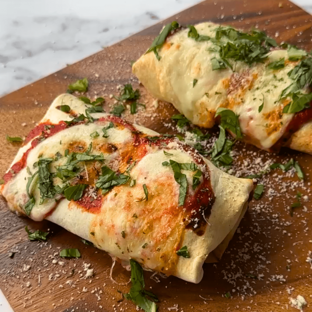 Air Fryer Chicken Parm Wrap | Bored of Lunch